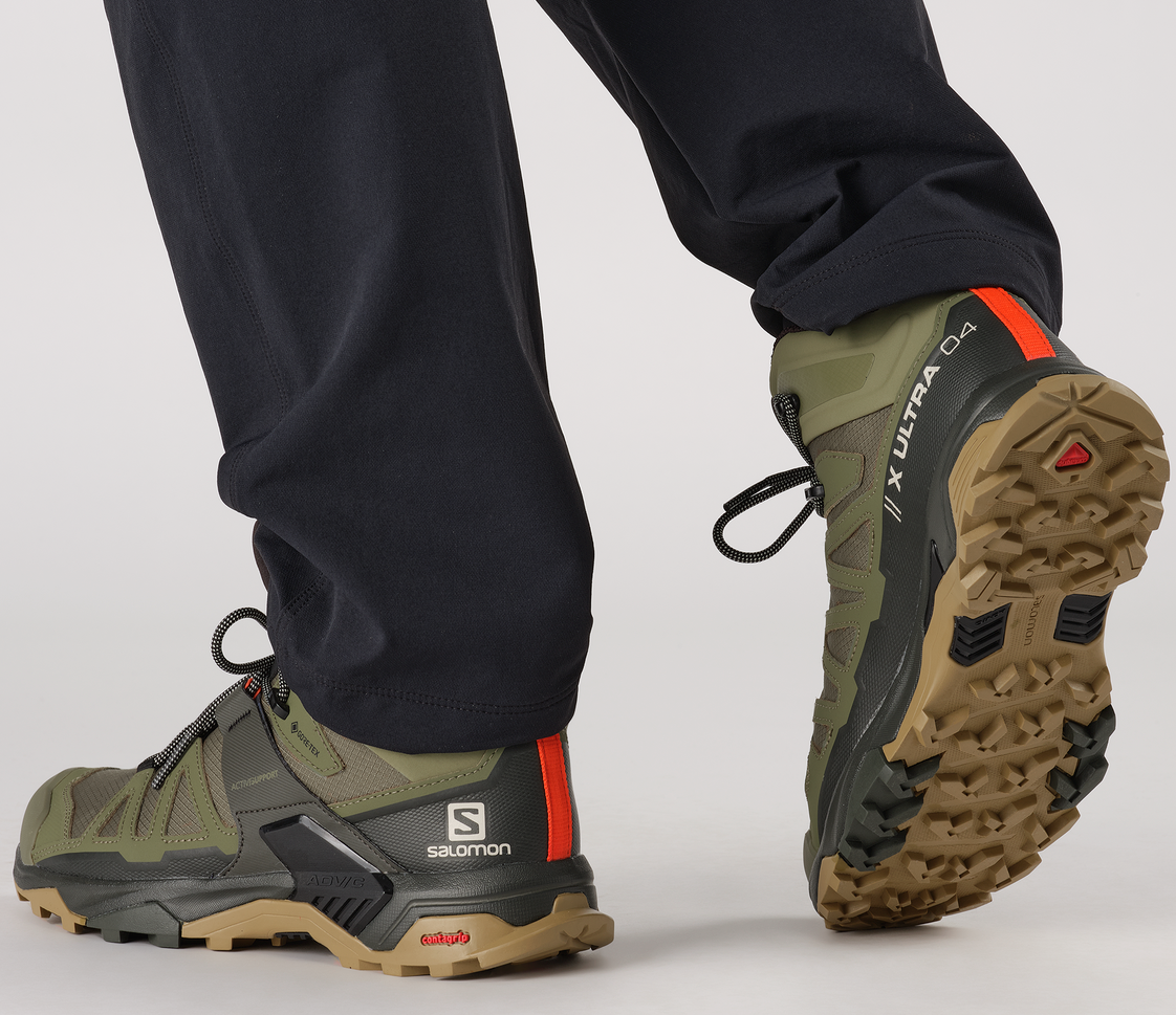 Buty Salomon X Ultra 4 MID WIDE GTX Gore-Tex Deep Lichen Green 417399 ...